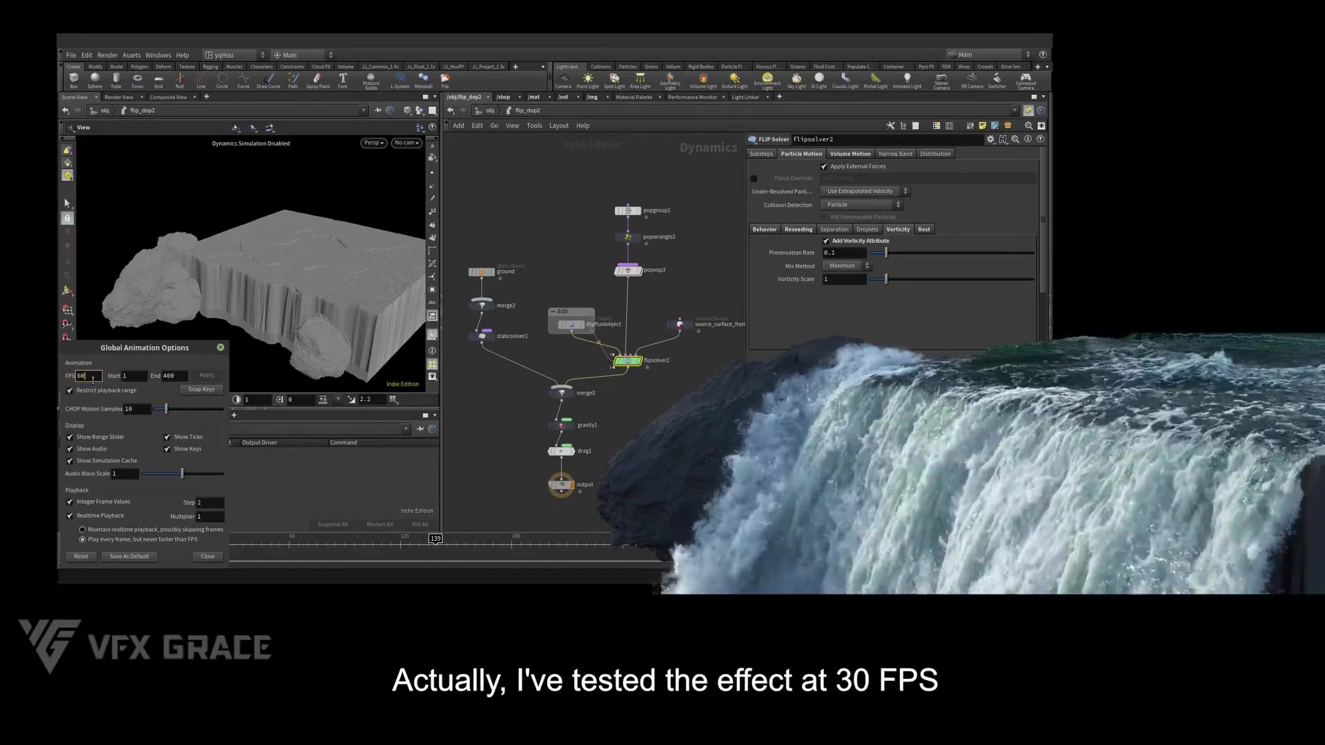 【HOUDINI瀑布】Gumroad - VFX Grace Houdini Waterfall Tutorial_哔哩哔哩_bilibili