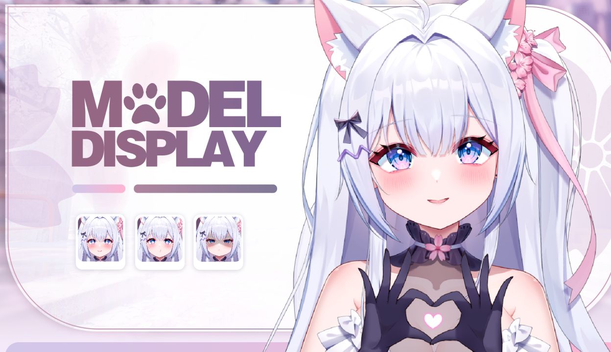 【Live2D模型展示】猫猫很担心你 -VUP保护协会-青叶の-VUP保护协会-青叶の-哔哩哔哩视频