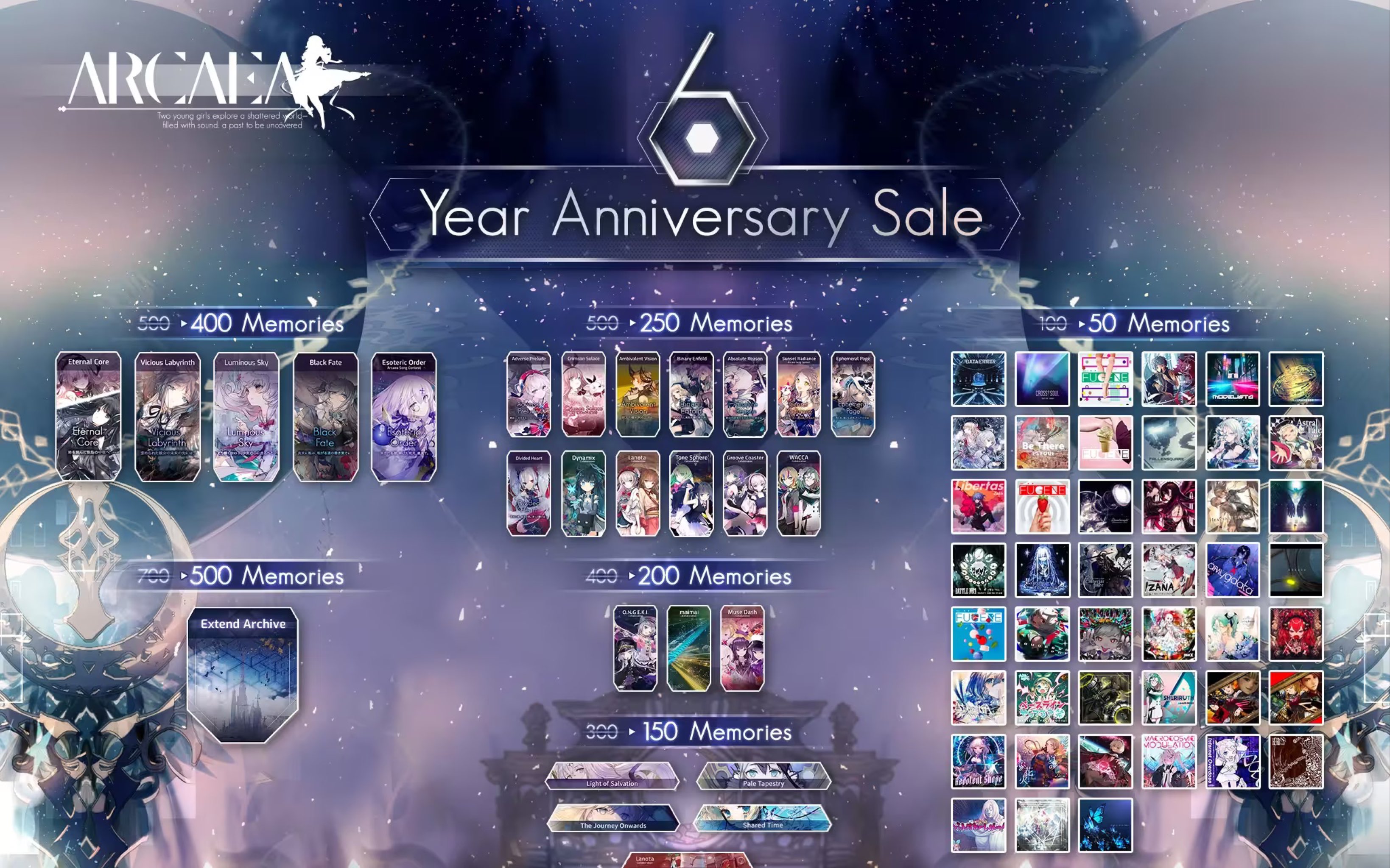 【Arcaea】6周年（当新人第一次参加周年庆）-未来舟帆-未来舟帆-哔哩哔哩视频