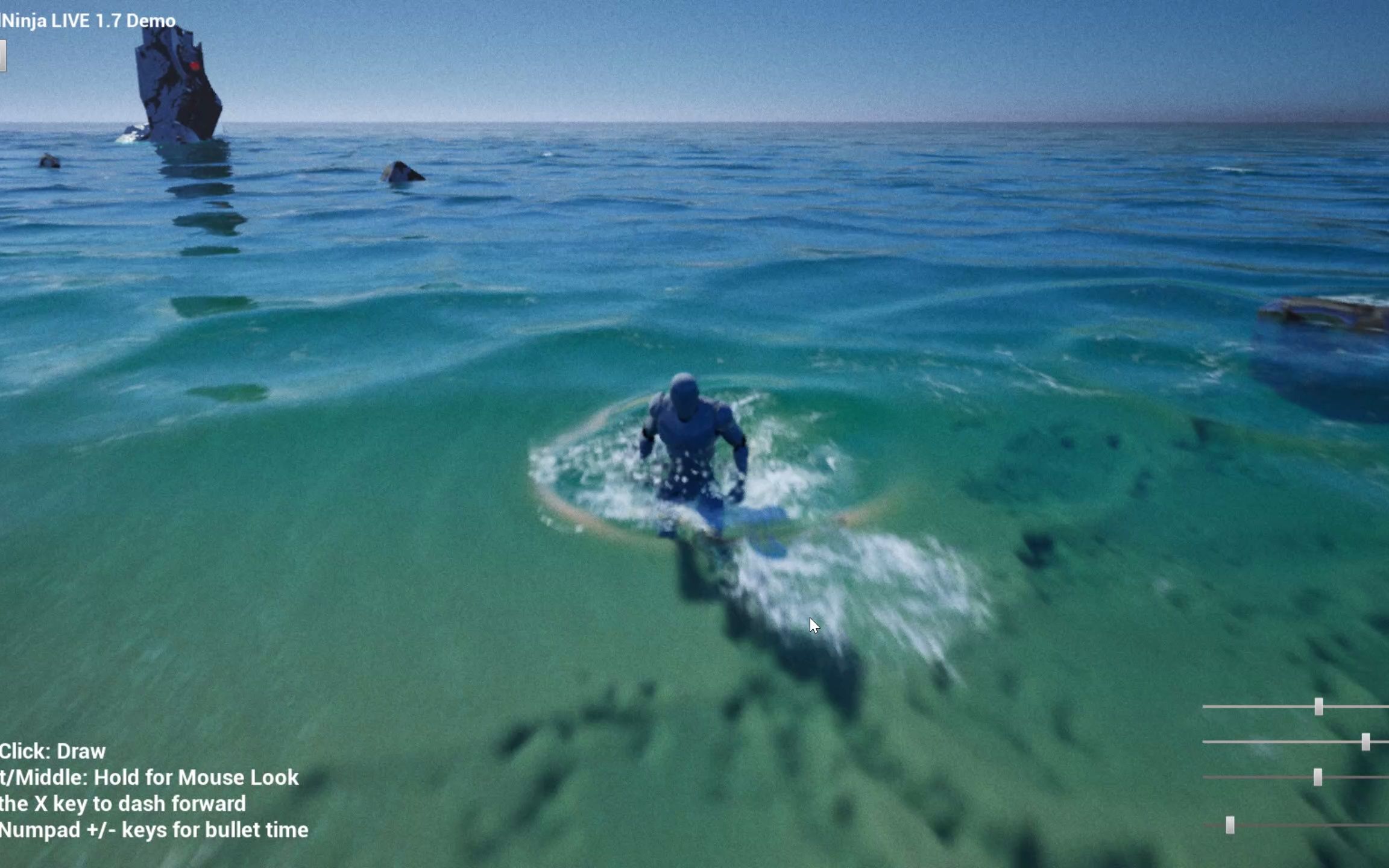 UE5水流流体FluidFlux教程 何勇作坊录制 UE4/UE5均可使用 虚幻引擎 UnrealEngine 河流、海洋等 Fluid Flux