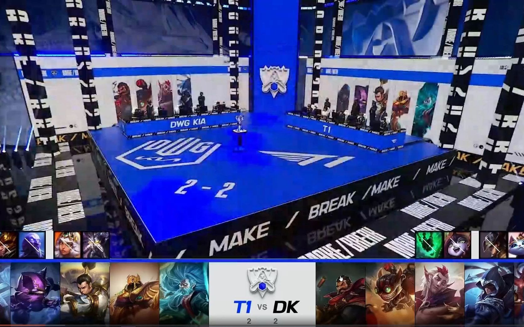 英雄联盟S11专家详细复盘T1vsDK世界半决赛A组第五局扳选_英雄联盟