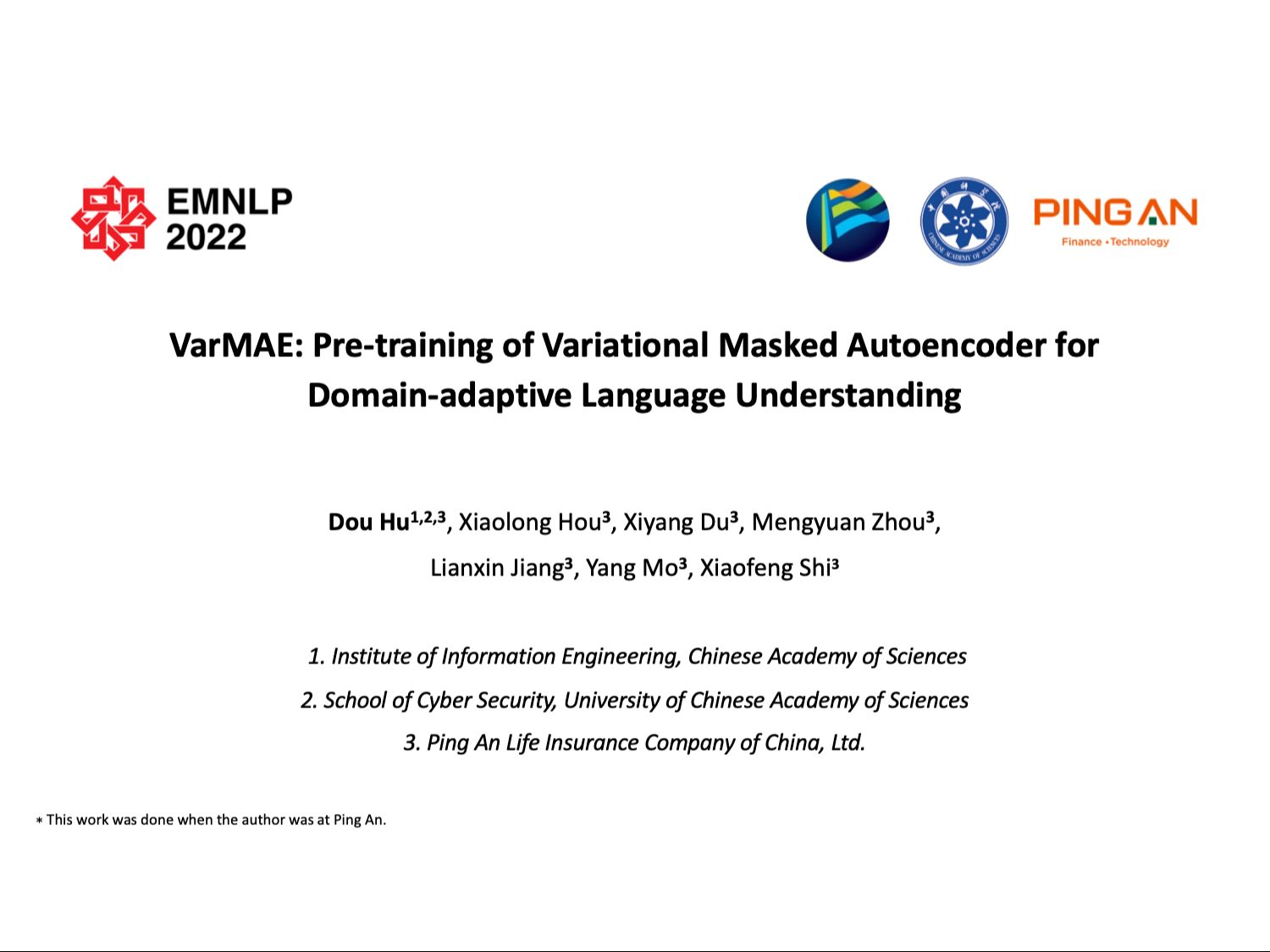 变分掩码自编码器VarMAE: Variational Masked Autoencoder | Findings of EMNLP 2022-bili_94378703015-bili ...