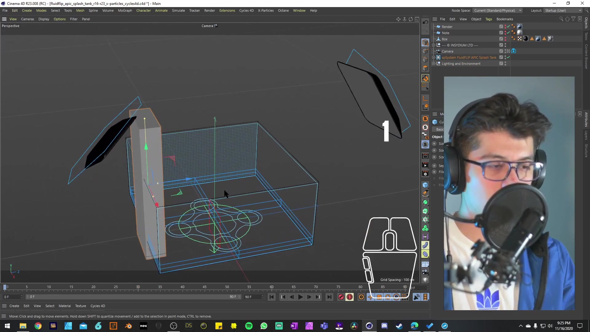 【CINEMA 4D视频教程】C4D插件XP粒子模拟流体水花特效