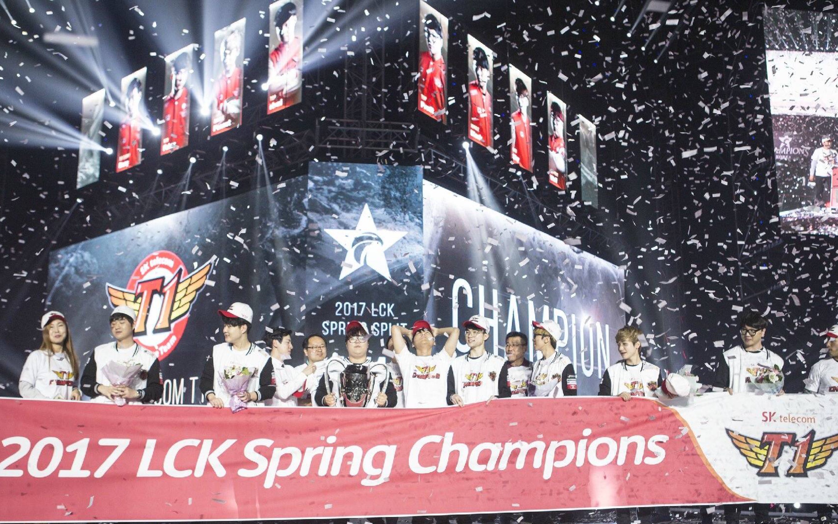 【17SKT】2017LCK春季赛夺冠赛后部分（Faker/Peanut/Huni/Bang/Wolf）_哔哩哔哩_bilibili