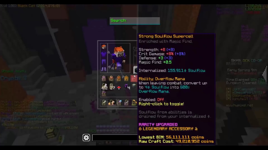 100% RNG DROPS (Hypixel Skyblock Moments)_哔哩哔哩bilibili_我的世界