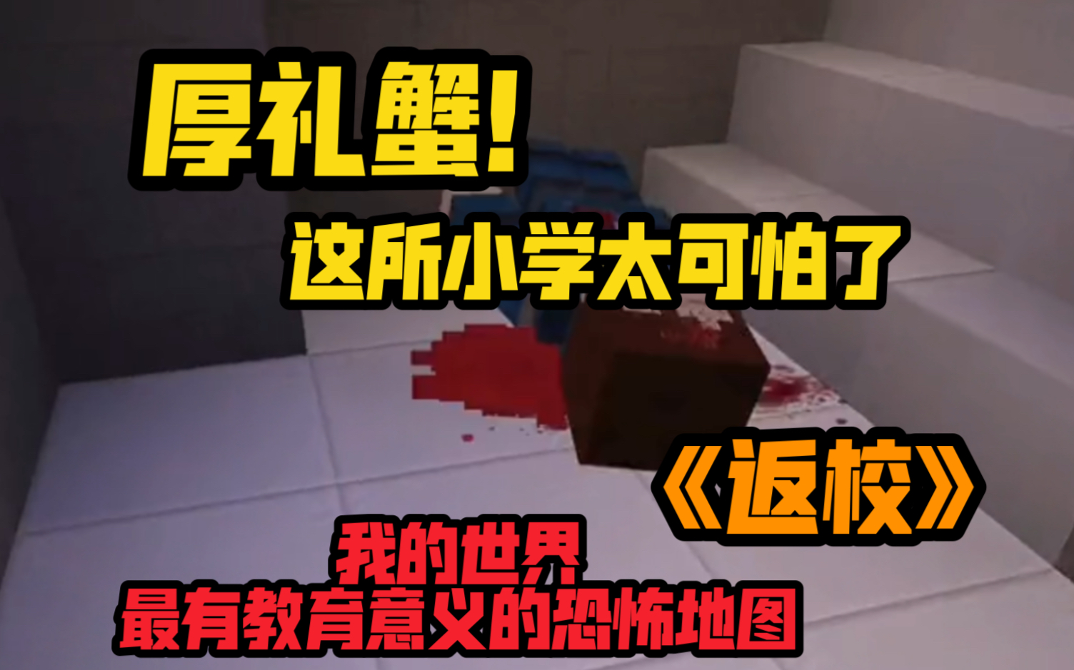 【白天刷不到系列】我的天,这绝对是我的世界最具教育意义的恐怖地图(上) 李日成啊 李日成啊 哔哩哔哩视频