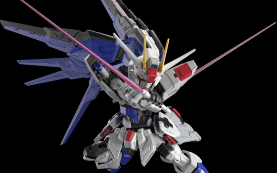 【MGSD】自由Gundam 可动细节（希望以后sd能全体转型MGSD叭）_哔哩哔哩_bilibili