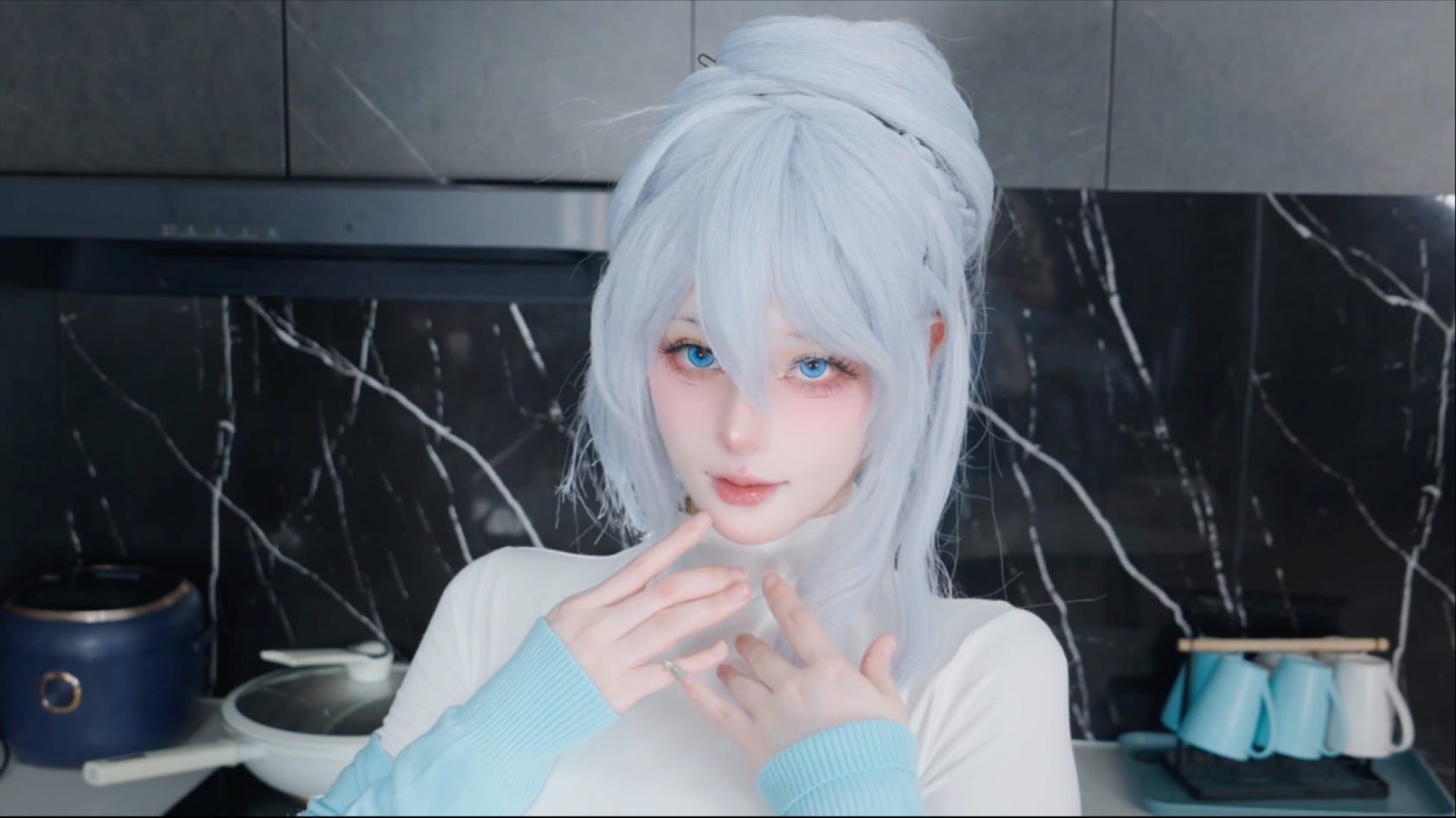 【4k｜雪女cos】幸福的婚后生活-就是卷卷呀i-就是卷卷呀i-哔哩哔哩视频