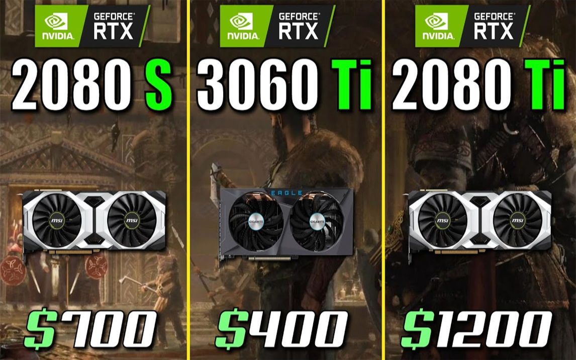 RTX 2080S vs RTX 3060Ti vs RTX 2080Ti 显卡游戏性能测试对比（1440P分辨率，CPU为i7-10700K）60帧视频_哔哩哔哩_bilibili