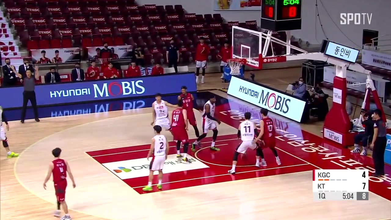 韩国篮球KBL联赛，2月5日，安养人参99-95战胜釜山KTF魔翼_哔哩哔哩_bilibili
