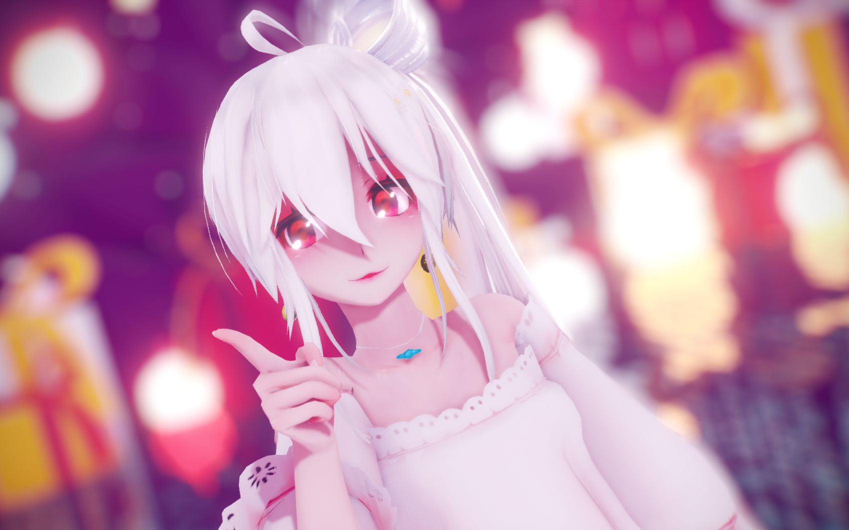 【弱音MMD/2K】 侧马尾露肩弱音 -Classic_哔哩哔哩_bilibili