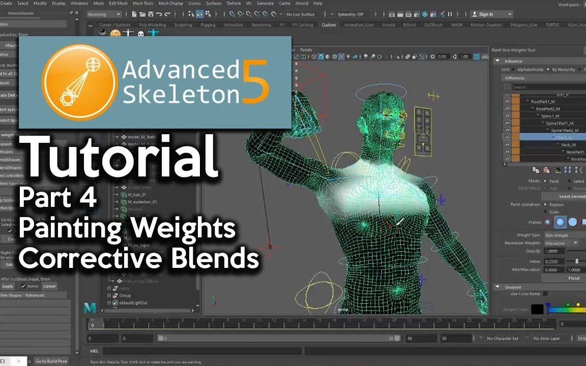 （干货+系统）使用ADV（Advanced Skeleton）高效绑定角色骨骼_01-草丛胖胖翁-maya-哔哩哔哩视频