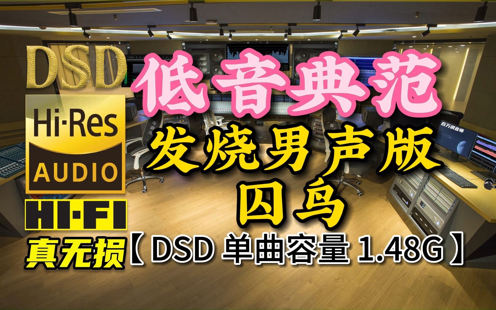 低音典范，发烧男声版《囚鸟》DSD完整版，单曲容量1.48G【真正DSD无损顶级HI-FI音乐，百万调音师独家制作】-车音乐_百万调音师-车音乐_百万调音师-哔哩哔哩视频