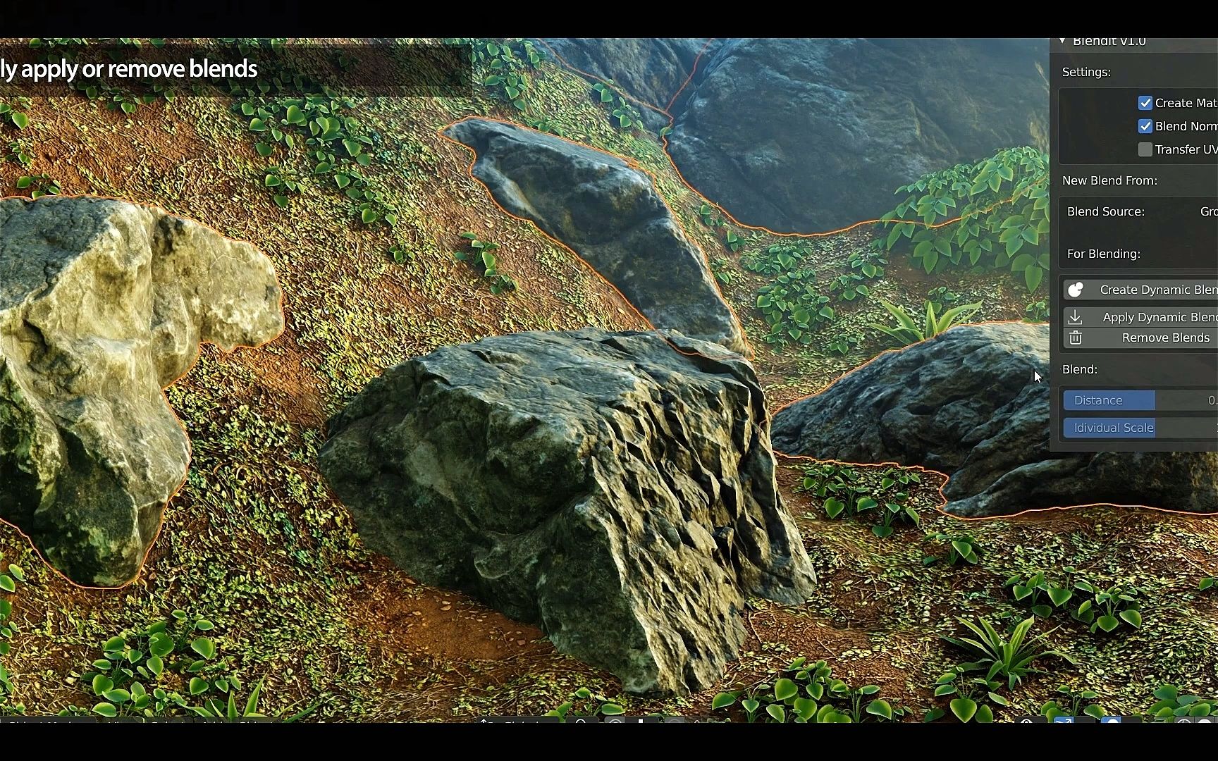 对象材质混合的全动态一键混合插件 Blendit Blender插件_哔哩哔哩_bilibili