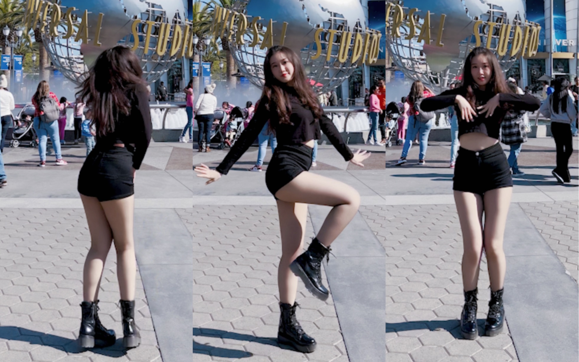 【Yuki】社死现场！在环球影城门口跳舞！！《Nxde》-Yuki也要谈恋爱-Yuki也要谈恋爱-哔哩哔哩视频