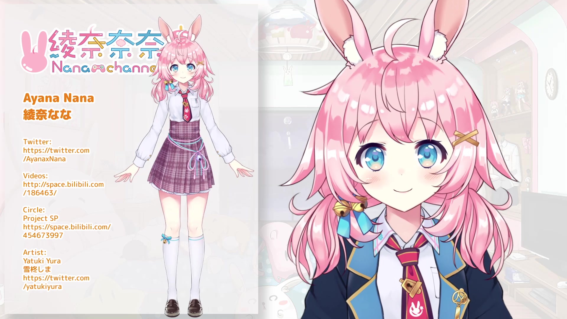 【Live2D 作品展示】P-SP : 綾奈奈奈 【VUP】_哔哩哔哩_bilibili