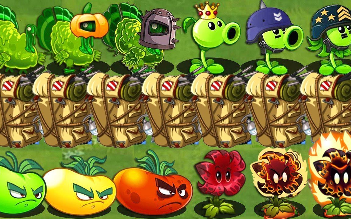 PvZ 2 Challenge - Random Plants 1 Power Up Vs 40 Imp Porter's Backpack-MSGames-MSGames-哔哩哔哩视频