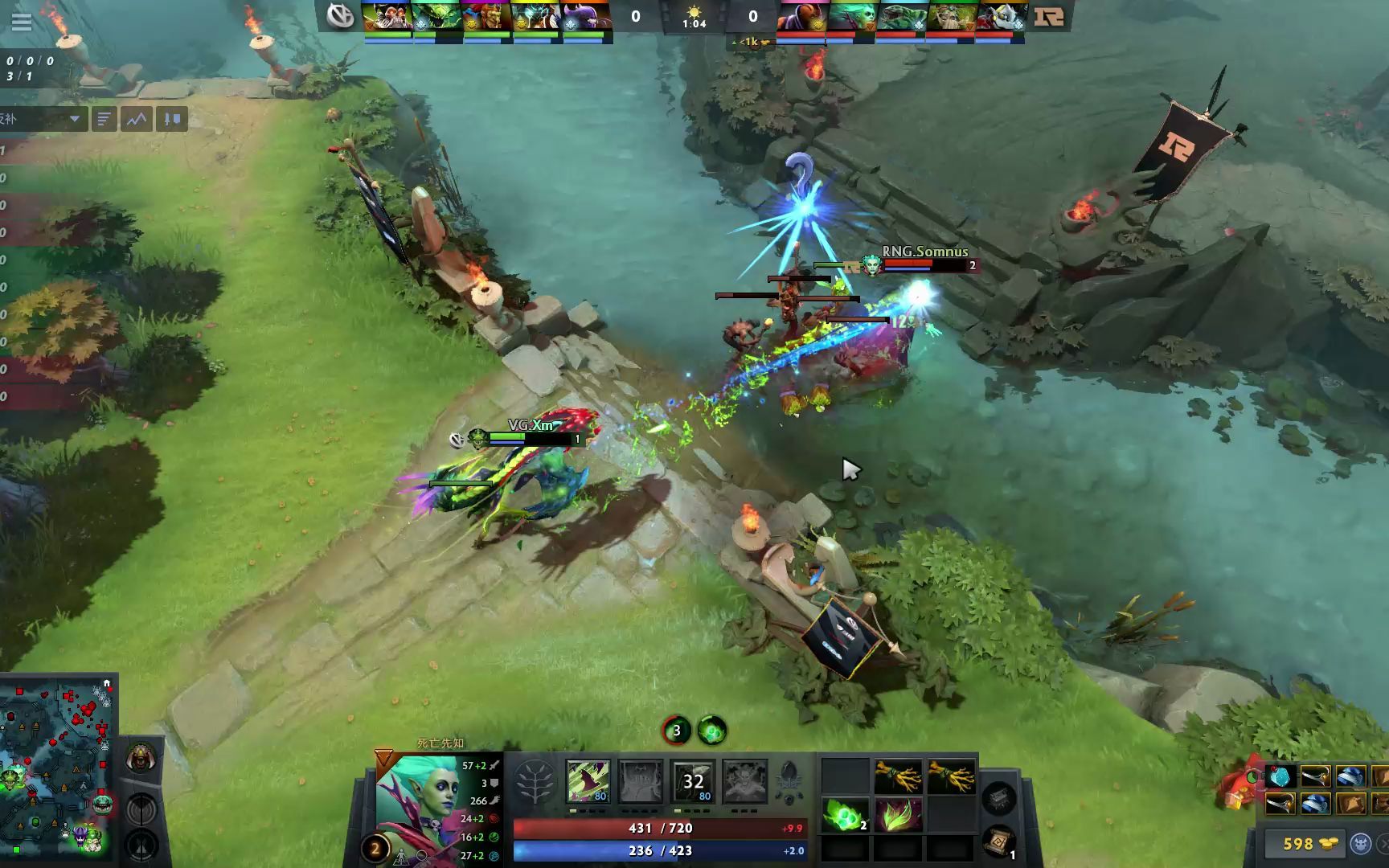 【DOTA2虎牙冬季邀请赛】RNG vs VG第一局，四星推荐！_DOTA2