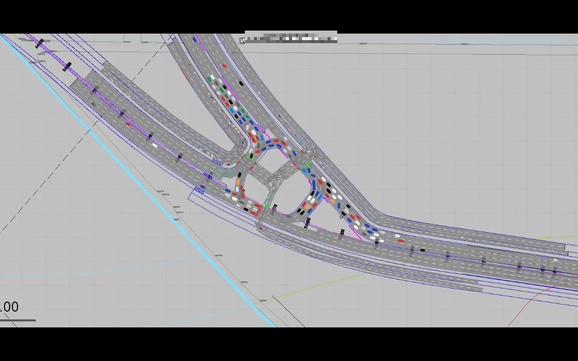 vissim交通仿真案例1方案二_哔哩哔哩_bilibili