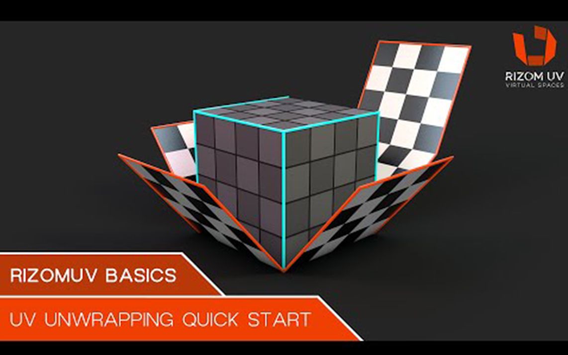 RizomUV 基础知识：UV 展开快速入门！_哔哩哔哩_bilibili