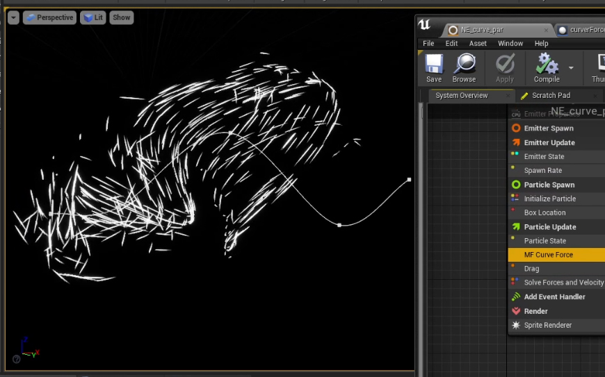 UE niagara 自定义曲线场 教程_哔哩哔哩_bilibili