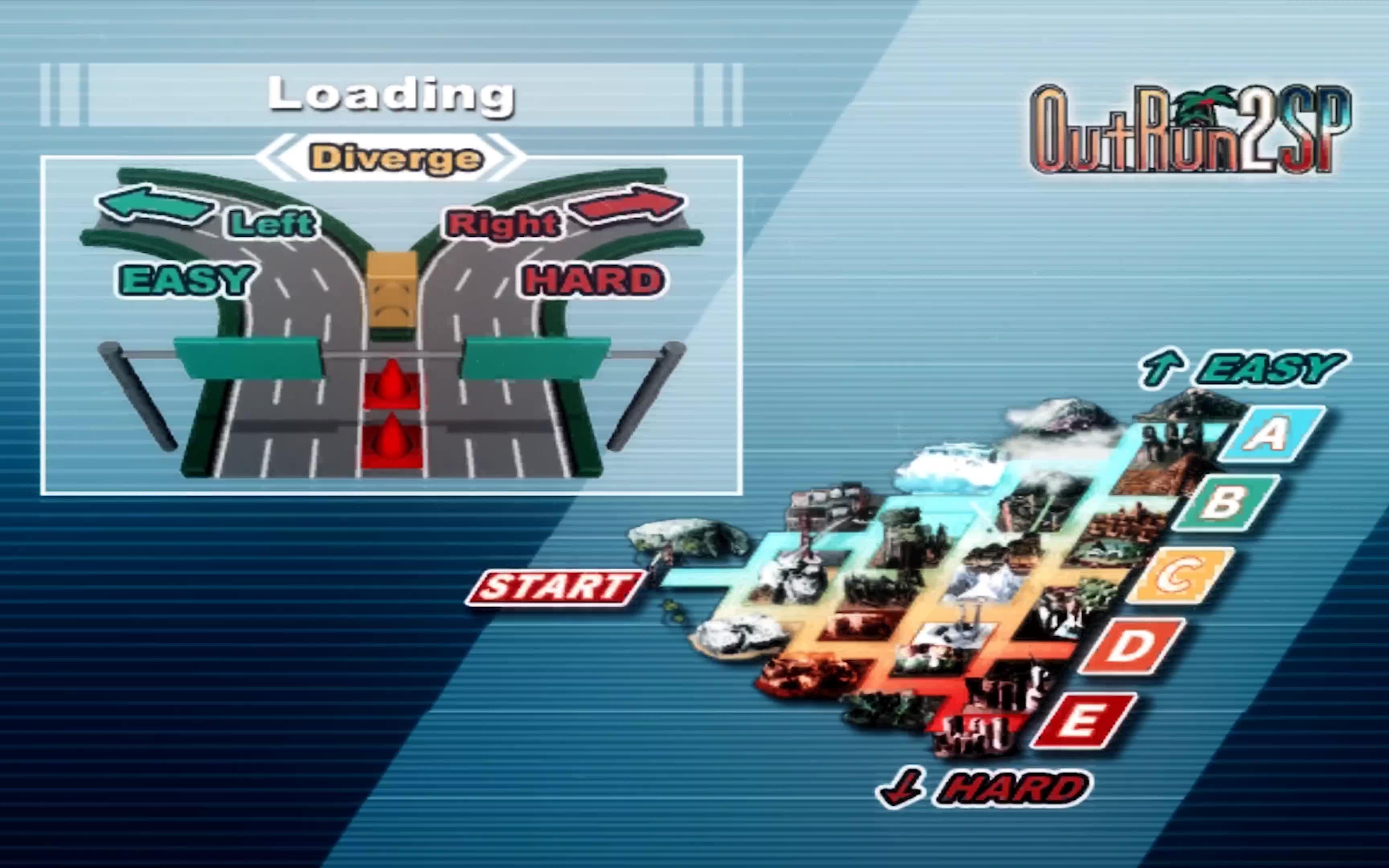 【Outrun2SP】Outrun Mode A~E 5条路线