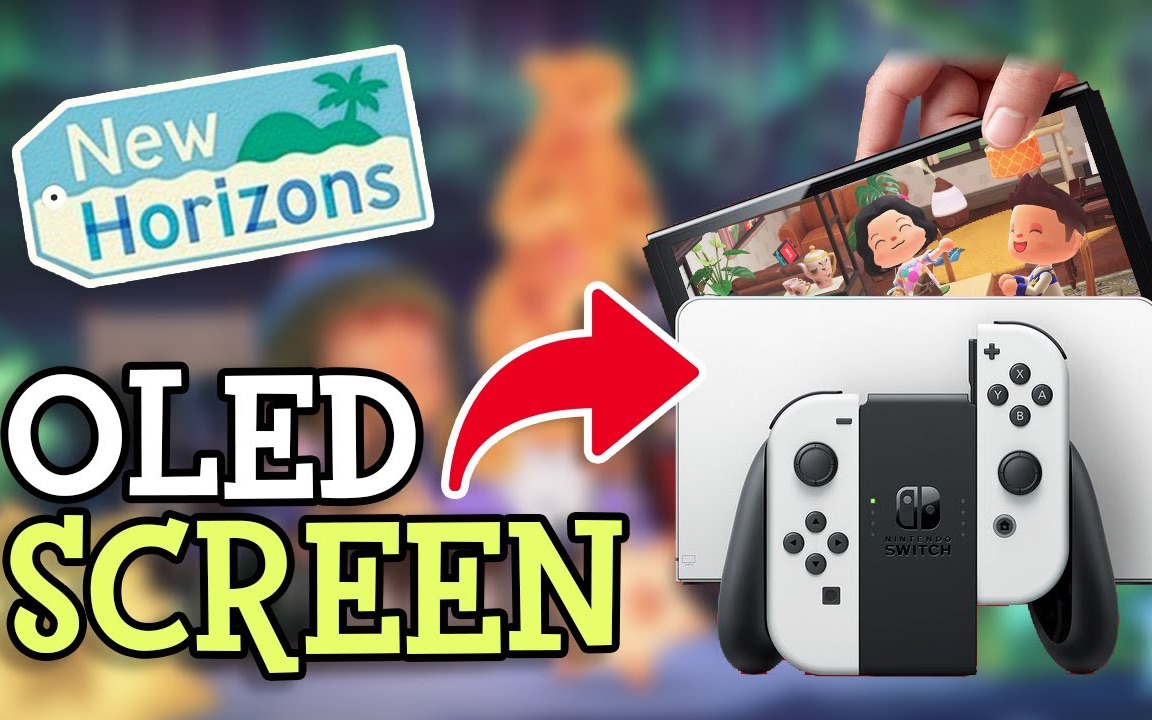 【动森】OLED屏的switch模型公开 | NINTENDO SWITCH OLED MODEL REVEALED (What Does_哔哩哔哩_bilibili