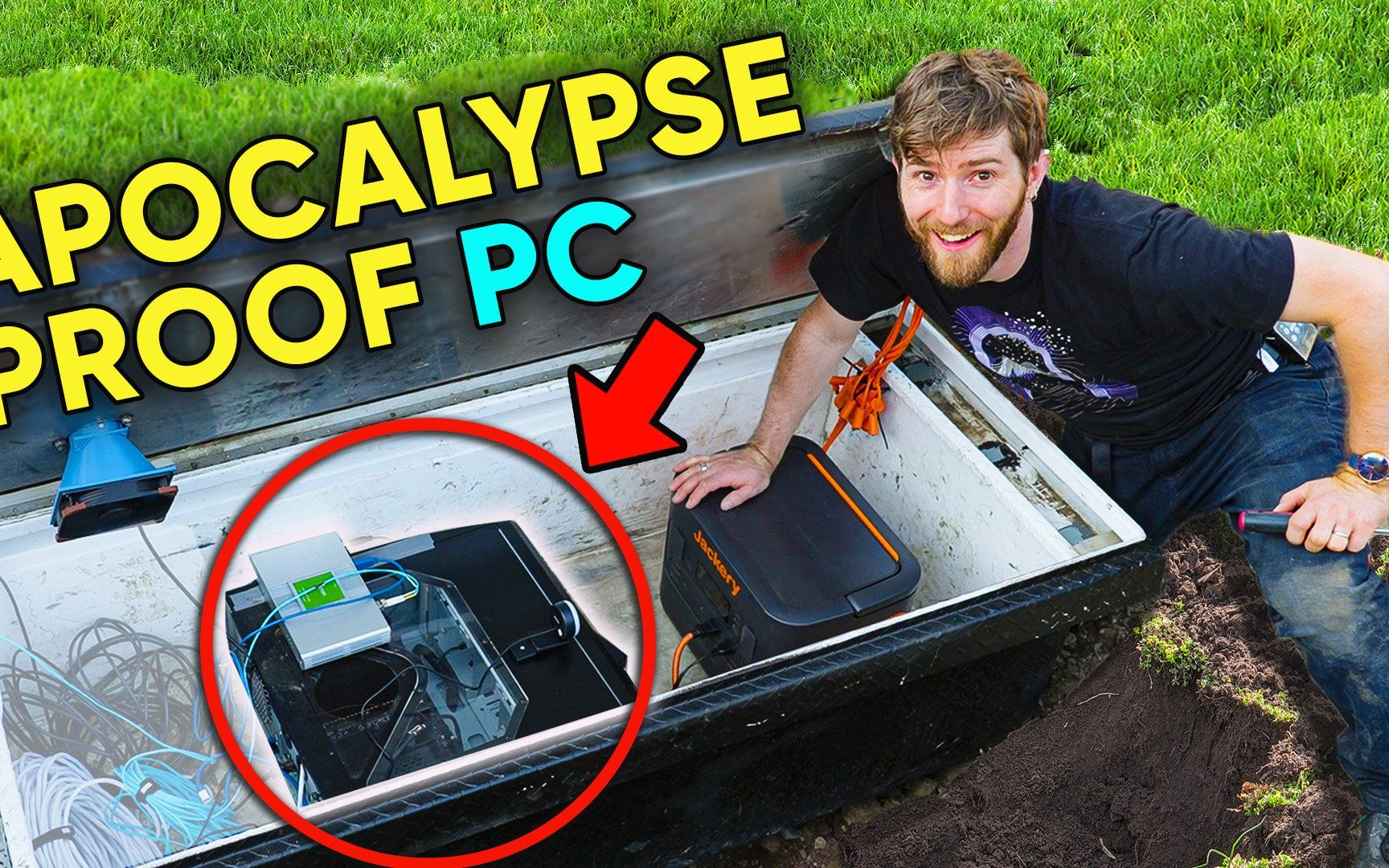 【官方双语】末日生存家PC - 今日后院埋电脑 末日即可玩游戏（赞助）#linus谈科技-LinusTechTips-LinusTechTips-哔哩哔哩视频