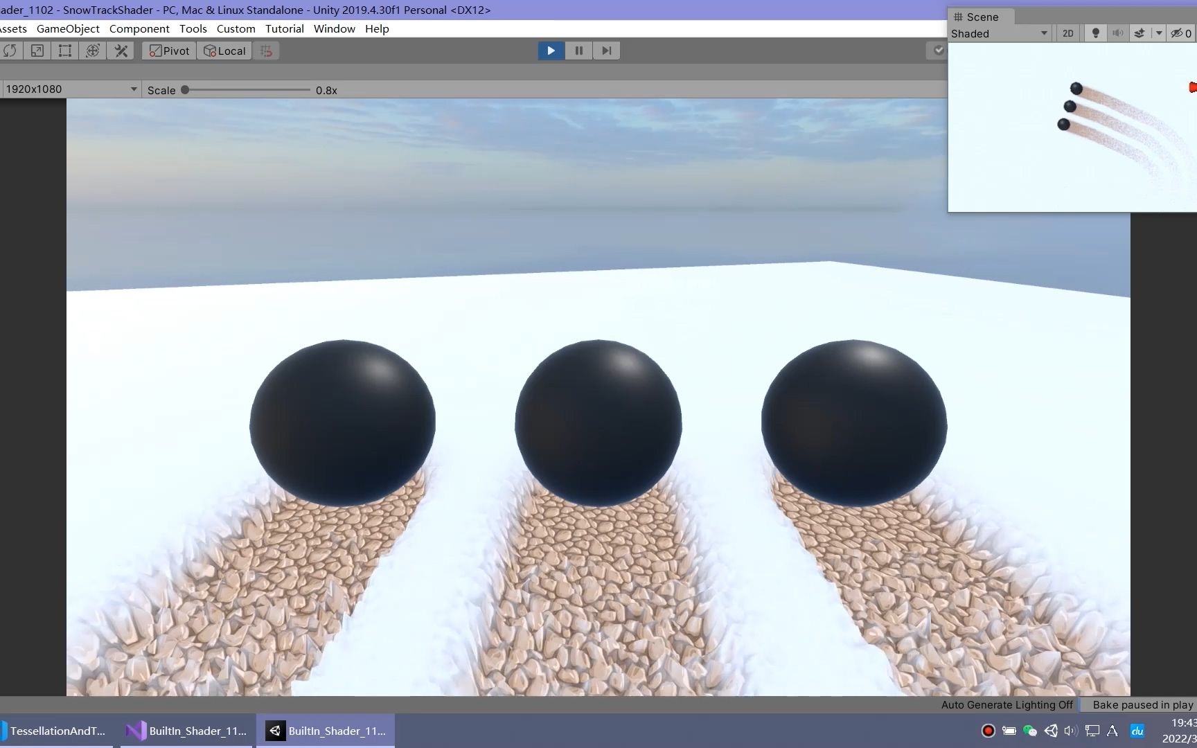 【Unity3D Shader】雪地交互痕迹_哔哩哔哩_bilibili