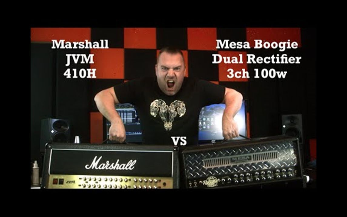 【对比】Marshall JVM 410H vs Mesa Boogie Dual Rectifier 3ch 100w High Gain Amp_哔哩哔哩_bilibili
