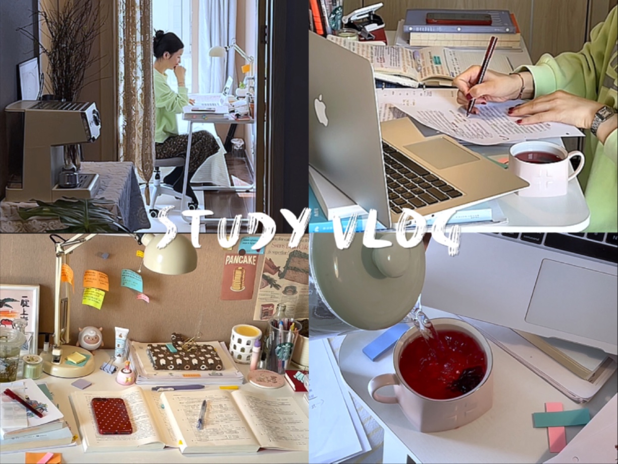 STUDY VLOG｜周末纯动力学习·沉浸式刷题·高浓度学习·studywithme-考拉ccccc-考拉ccccc-哔哩哔哩视频