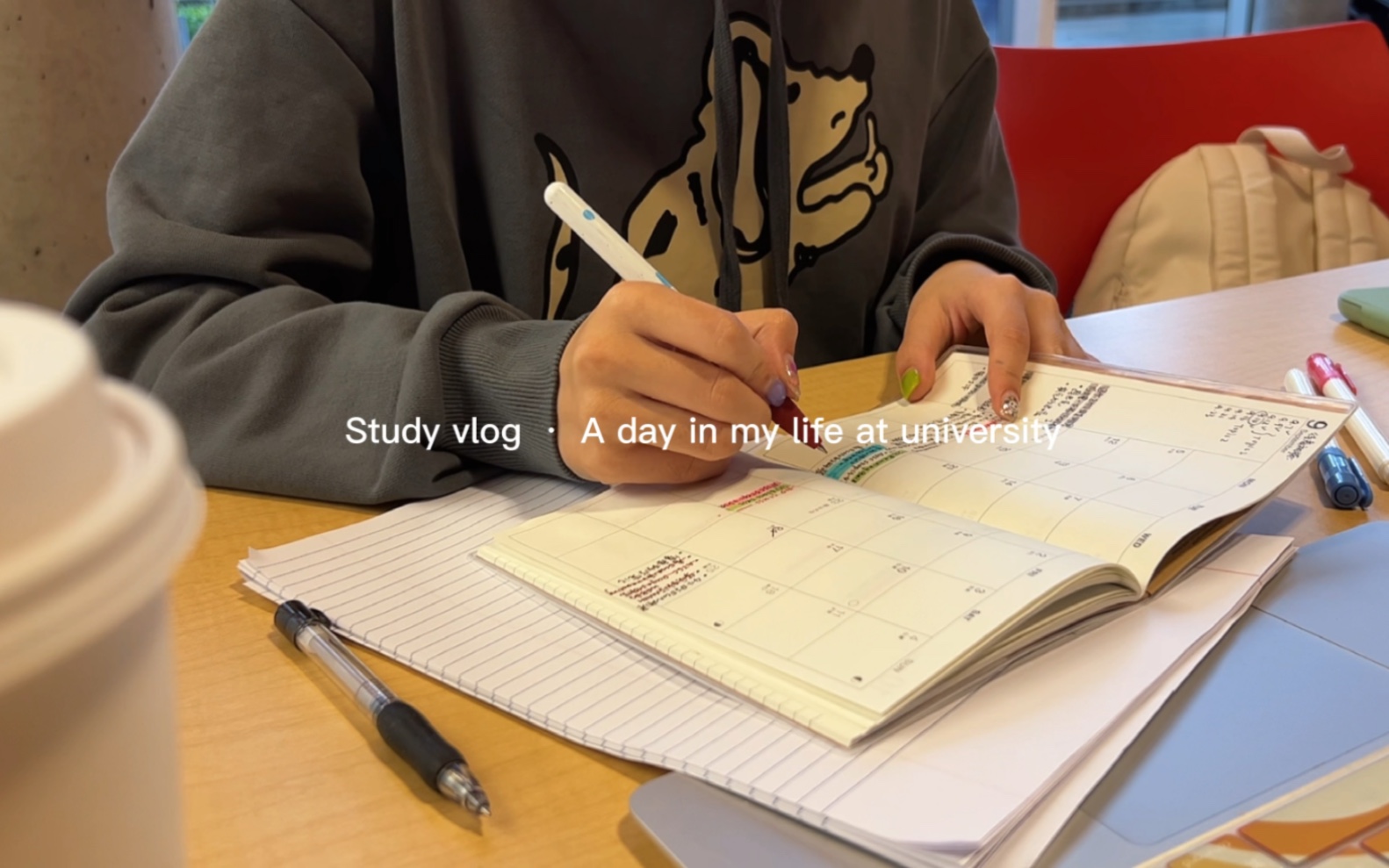 Study vlog｜大学生平平淡淡上学日:-)-shhahsjs-shhahsjs-哔哩哔哩视频