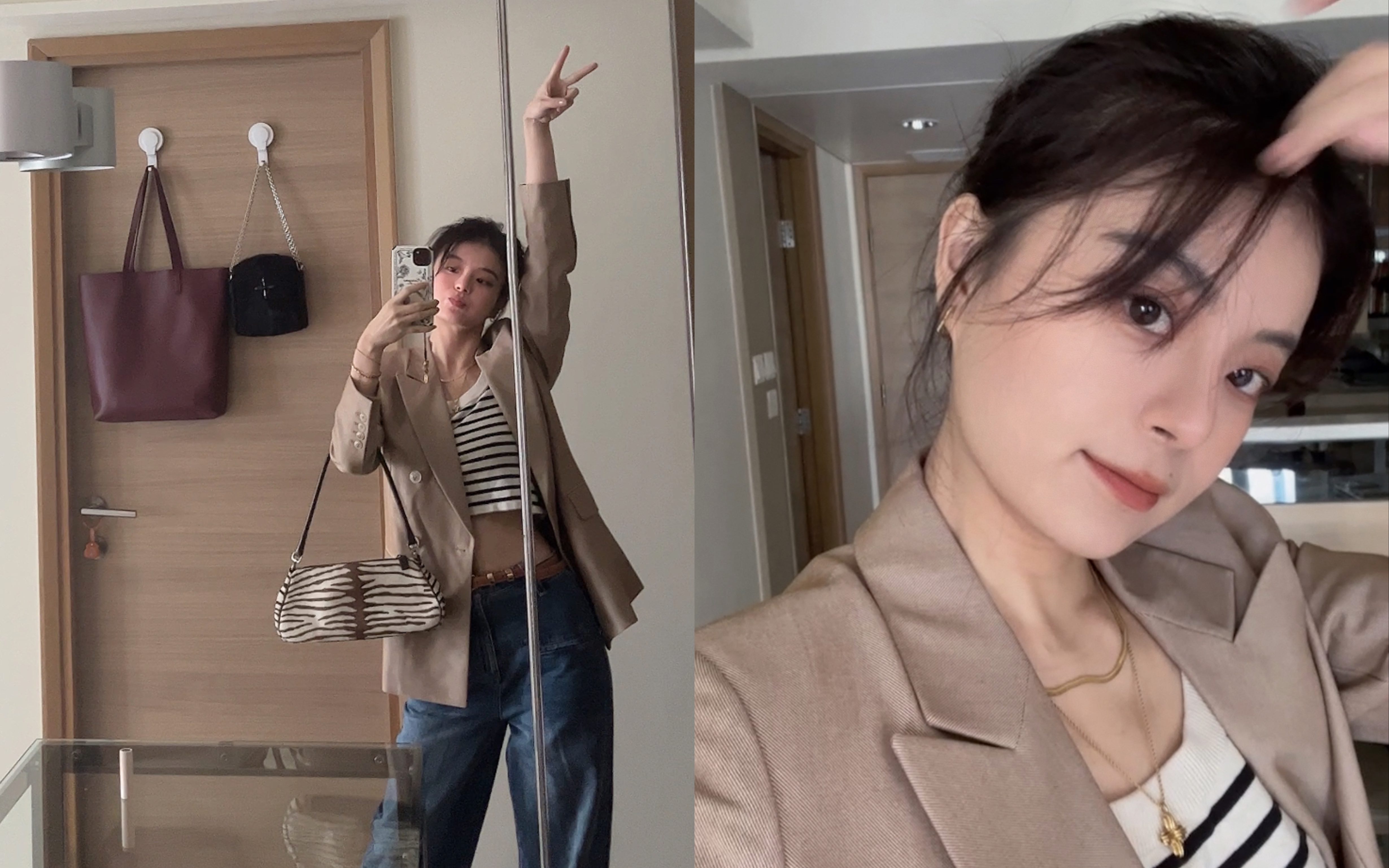 mini Vlog| 香港中环打工人｜在品牌上班可以胡乱穿搭｜胡乱进食的一些日常-S楼-S楼-哔哩哔哩视频