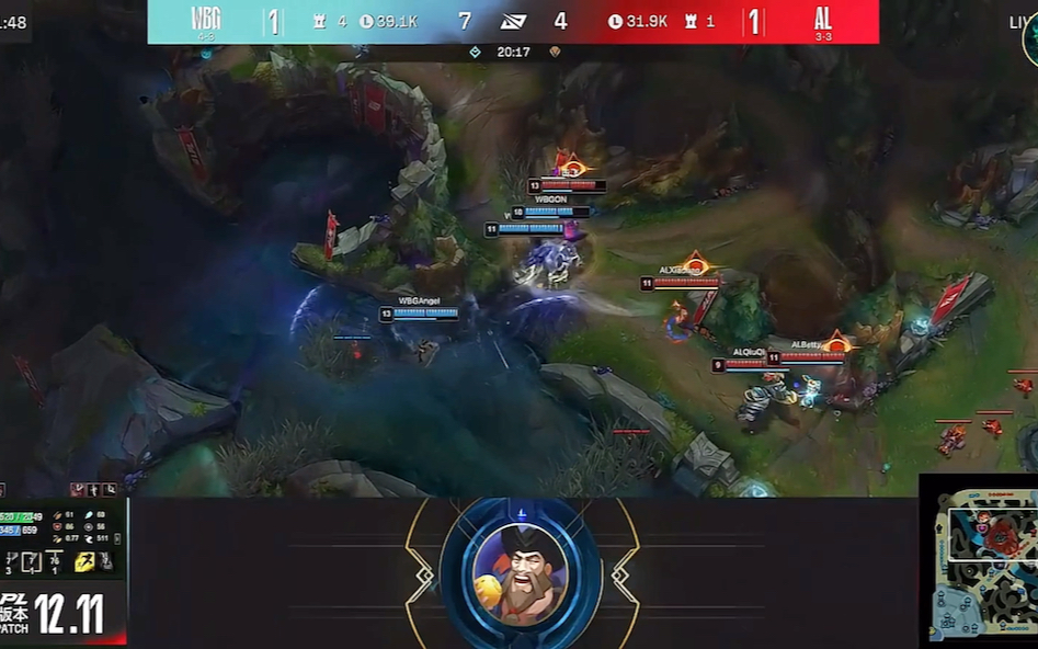 LOL：WBG对战AL第三场速看，AL落后七千经济完成逆袭，Theshy无力回天，有内鬼_赛事