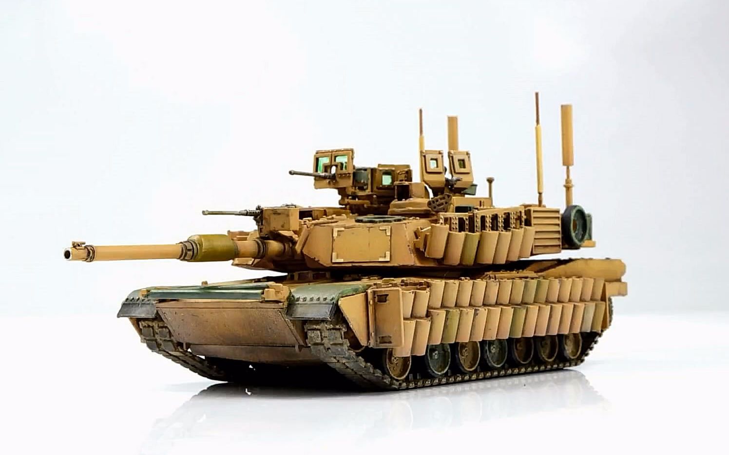 【Tiger Model】M1A2 艾布拉姆斯 - 模型制作（1/72）_哔哩哔哩_bilibili