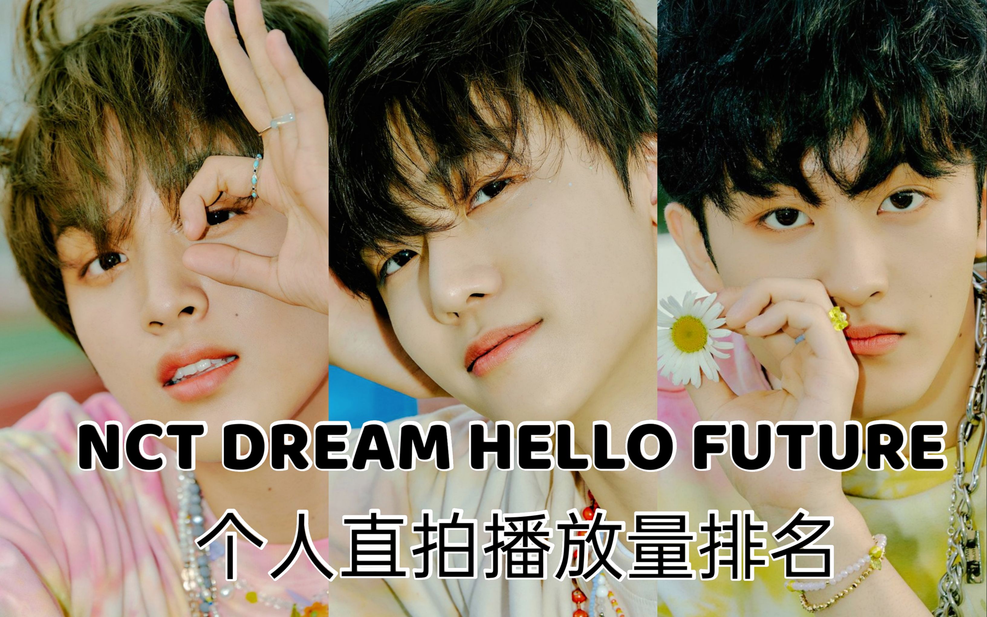 NCT DREAM 后续主打HELLO FUTURE 个人直拍播放量排名TOP15 渽民领跑破20万 楷灿最高踩赞比500+_哔哩哔哩_bilibili