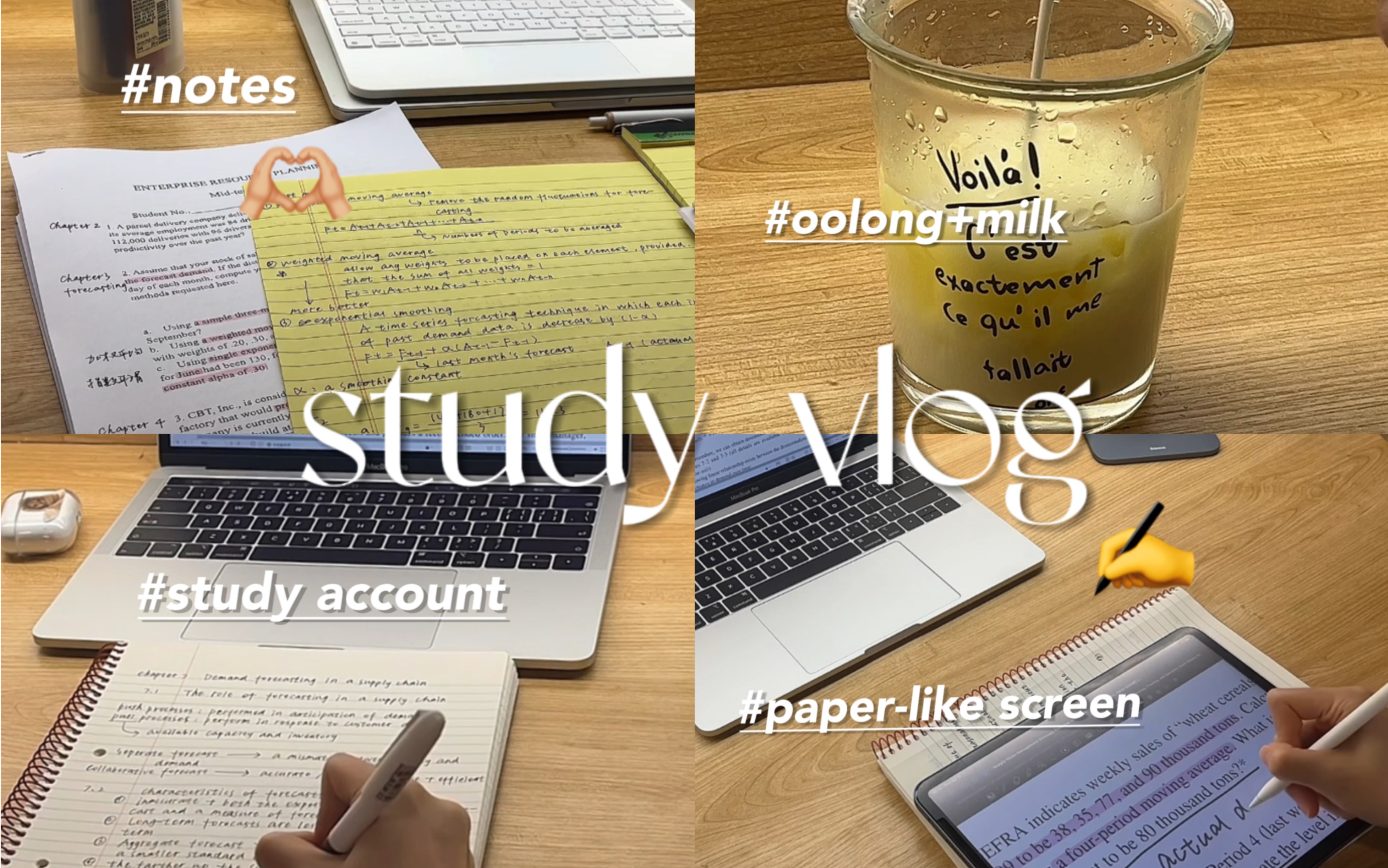 Study Vlog·极简学习日常·动力向·study with me·每个人有属于自己的花期-笨笨啵啵_-笨笨啵啵_-哔哩哔哩视频