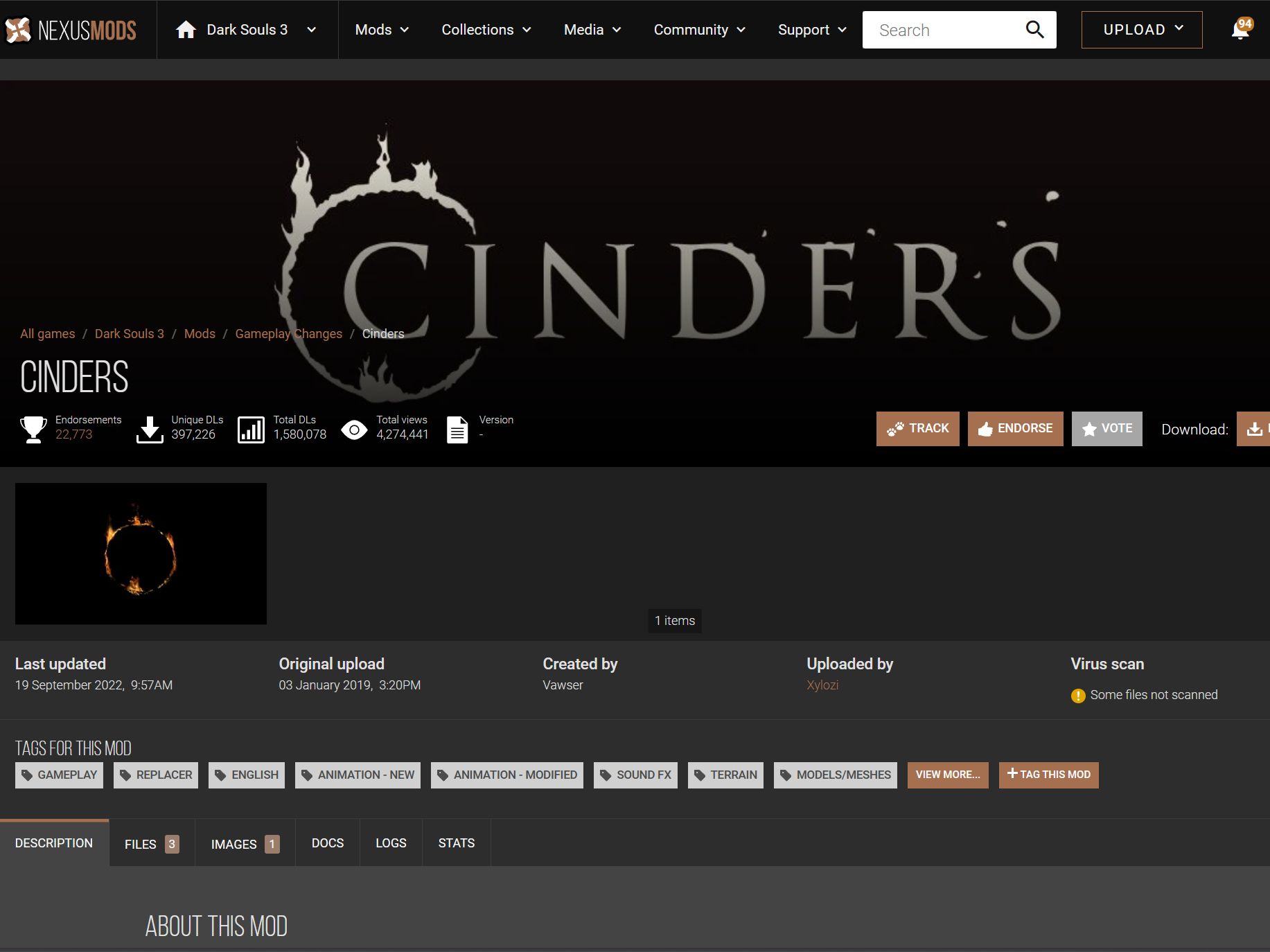 关于黑暗之魂3的Cinders mod安装方法-铃-雨墨-铃-雨墨-哔哩哔哩视频