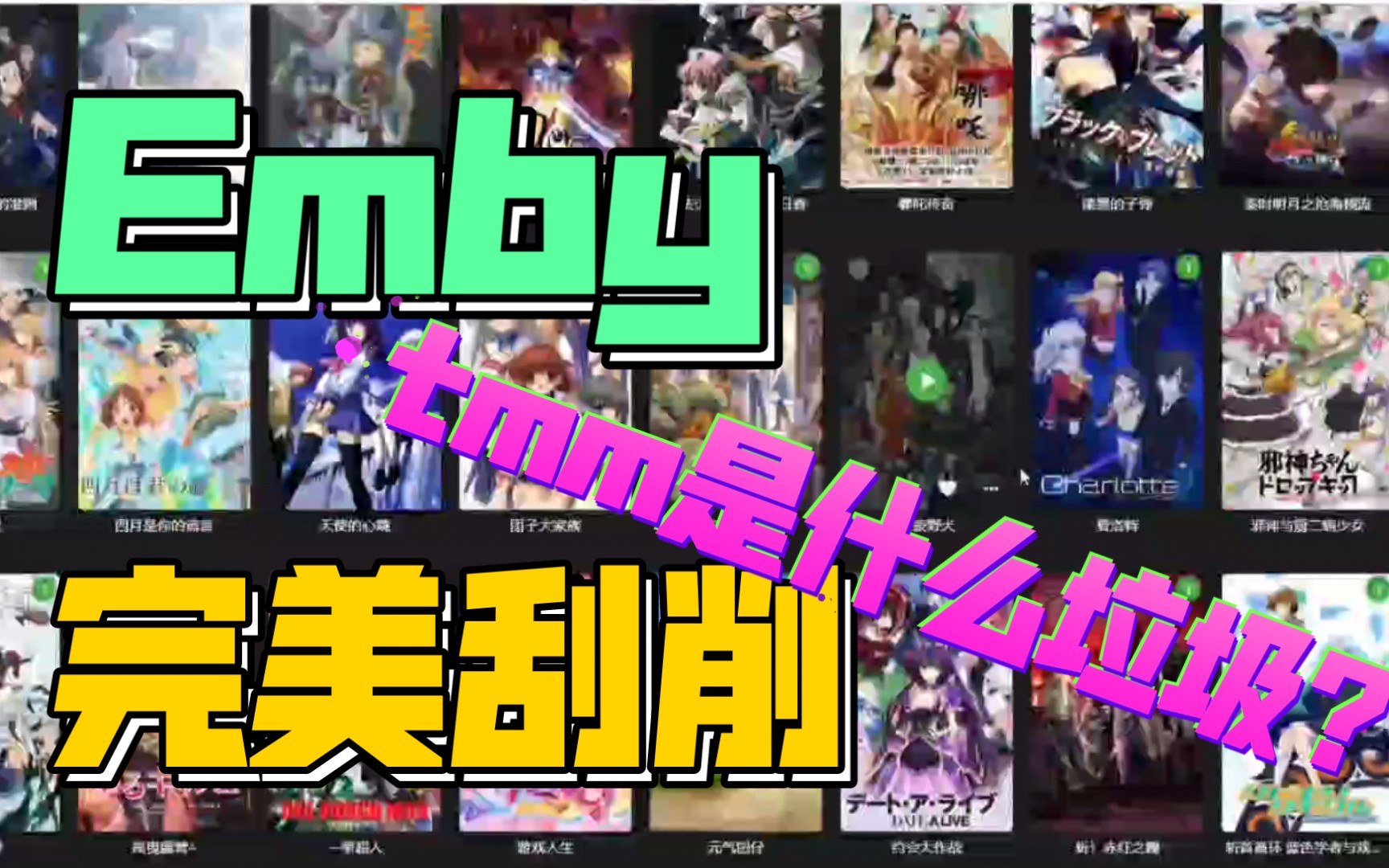 【教程】Emby动漫完美刮削，无需tmm_哔哩哔哩_bilibili