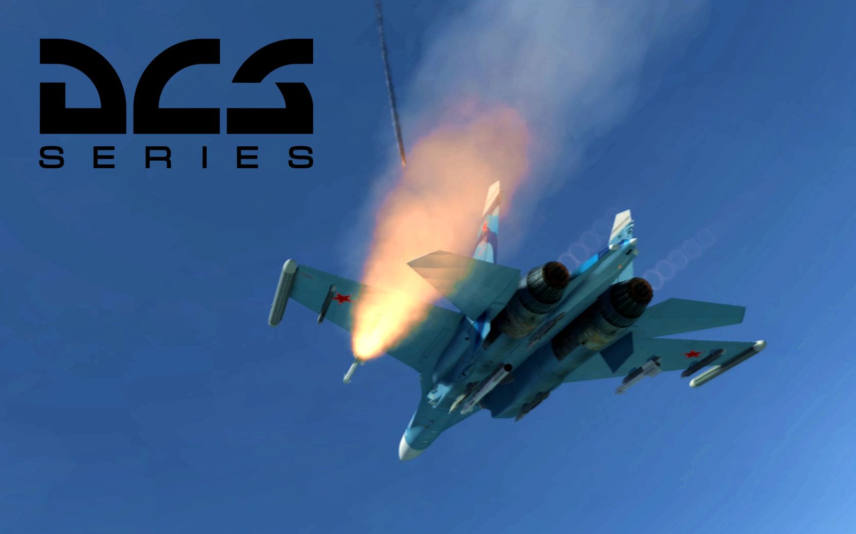 【DCS World】Su-27入门讲解，简单的空战入门_哔哩哔哩_bilibili