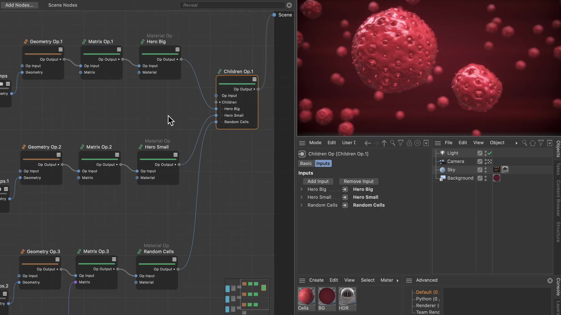 C4D R23官网技巧教程Tip - 312- 如何在Cinema 4D中使用场景节点（技术预览）输出多个对象_哔哩哔哩_bilibili