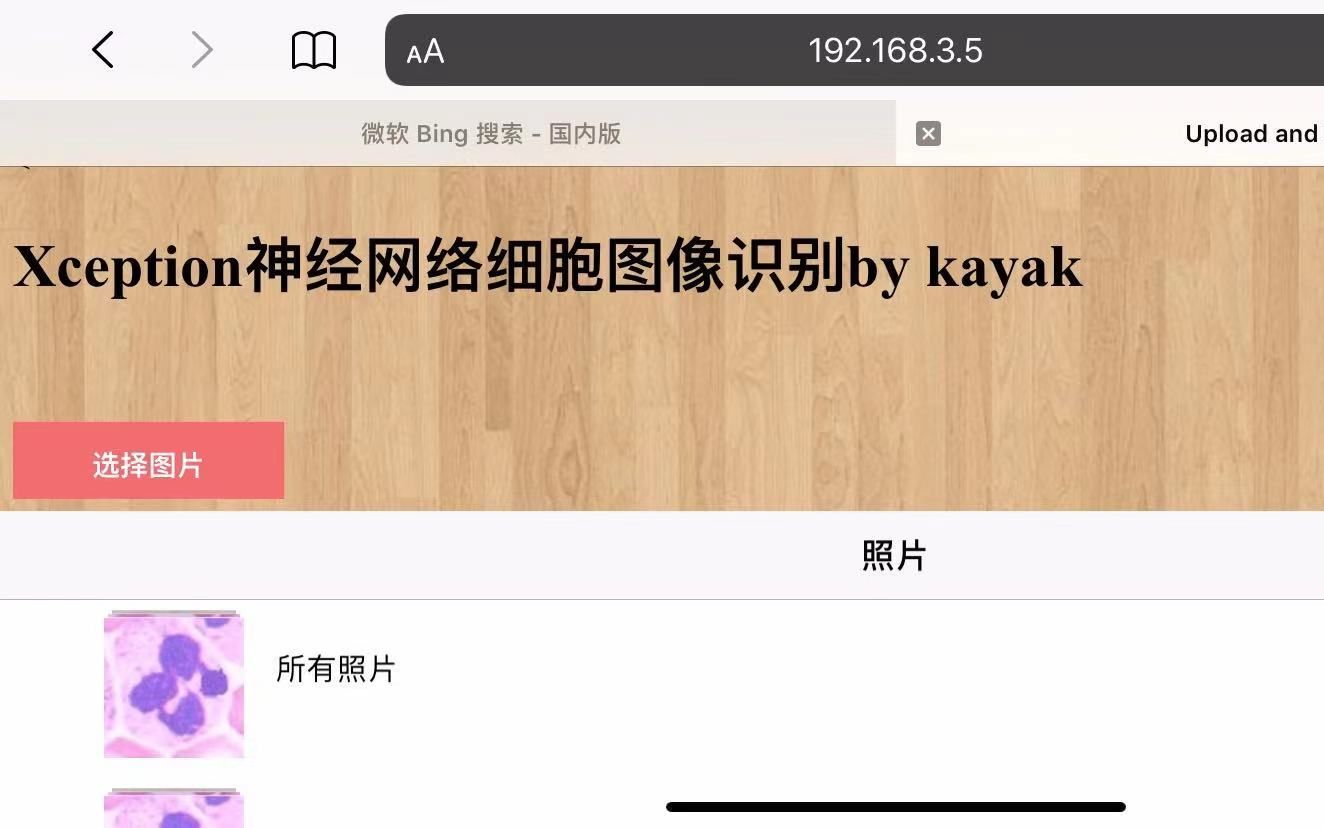 【附源码】（flaskkerashtml）在web端部署深度学习模型实现xception神经网络细胞图像识别的api接口哔哩哔哩 
