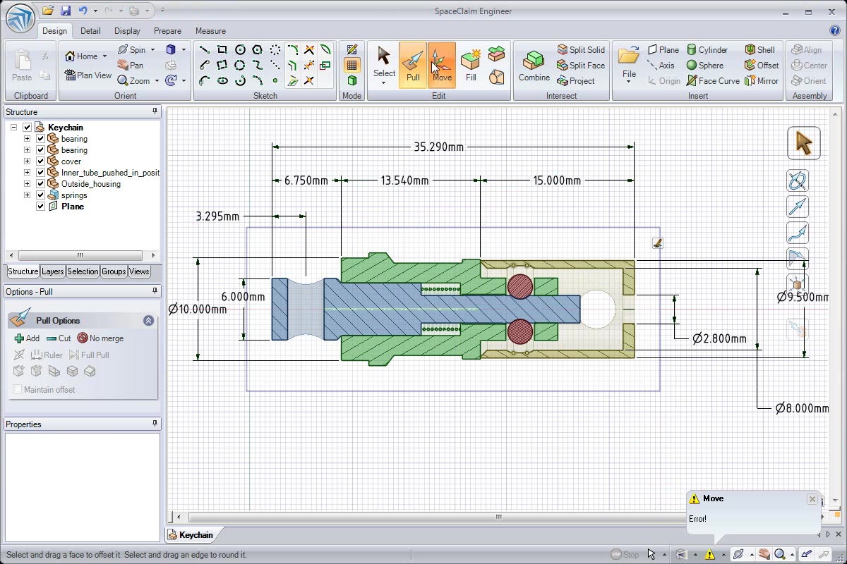 SPACECLAIM 通过截面编辑_哔哩哔哩_bilibili