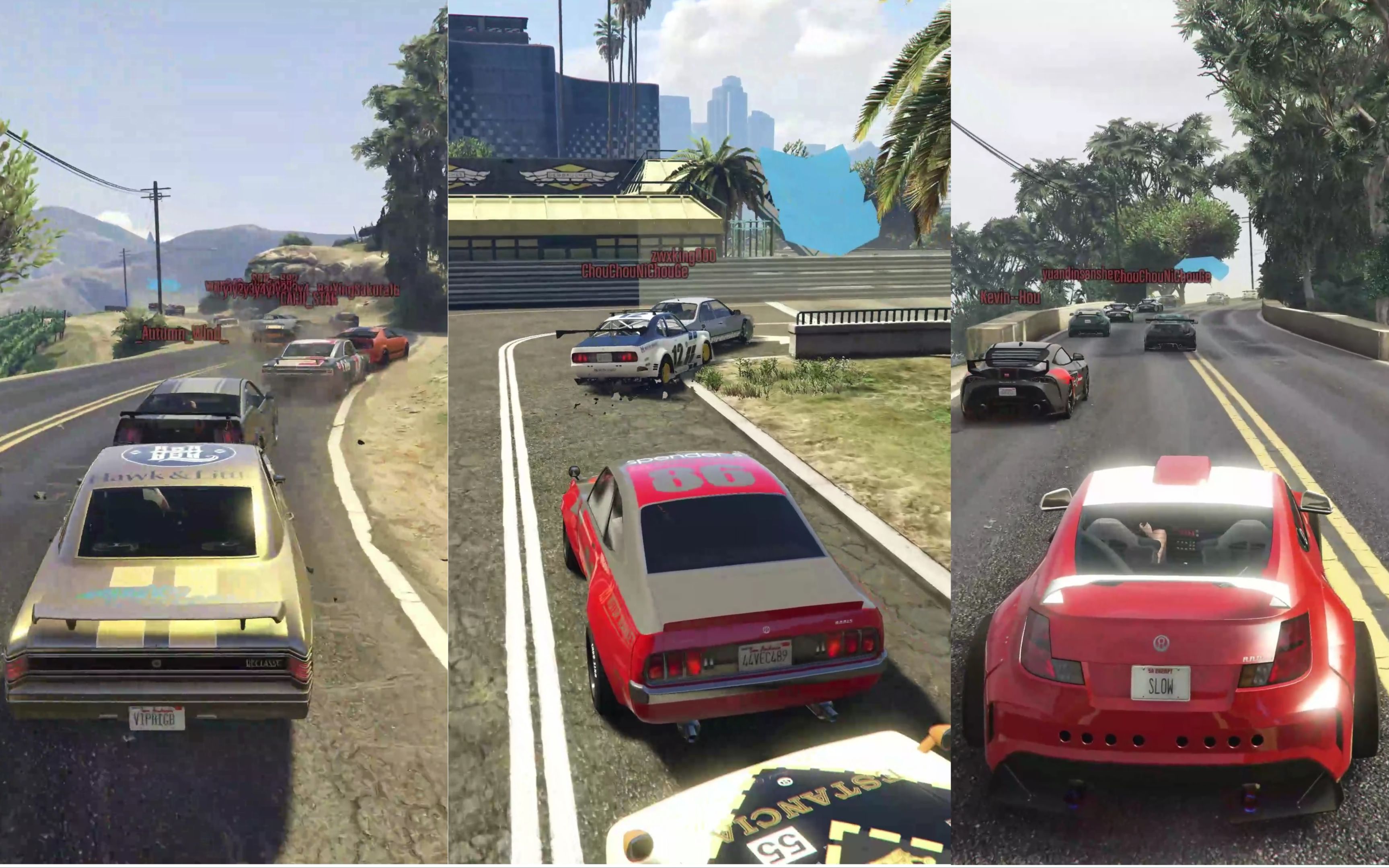 GTAOL 洛城往事 人多难超车 第五已极限