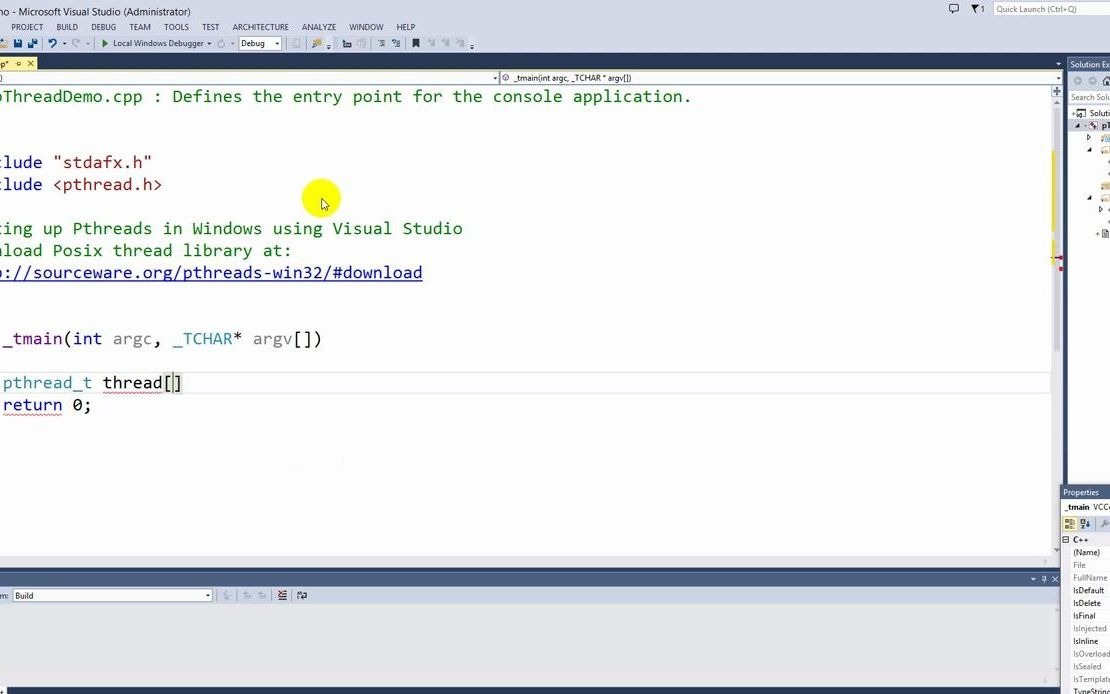 在Visual studio 中安装 Pthread_哔哩哔哩_bilibili