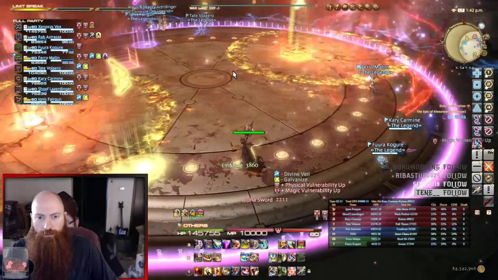 FF14 TEA 大胡子战士视角_哔哩哔哩_bilibili