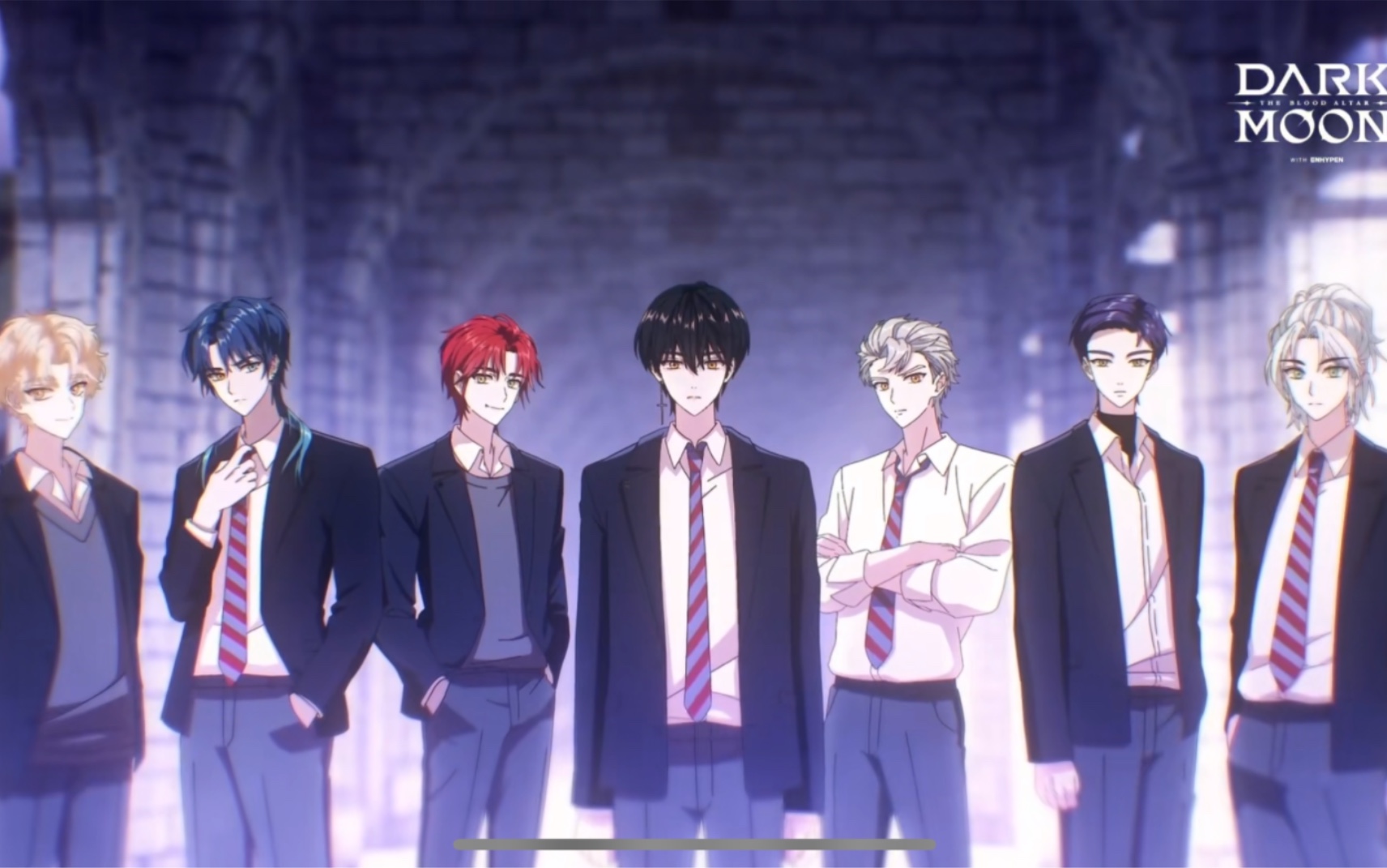 enhypen成员在动漫DARK MOON中的角色_哔哩哔哩_bilibili