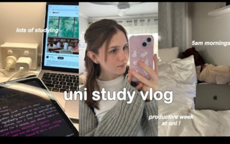 【ste.phanie】大学日常｜一个很高效的学习视频｜忙碌的一周｜5am｜充满压力｜上课（23/8/25）-Oooookippp-Oooookippp-哔哩哔哩视频