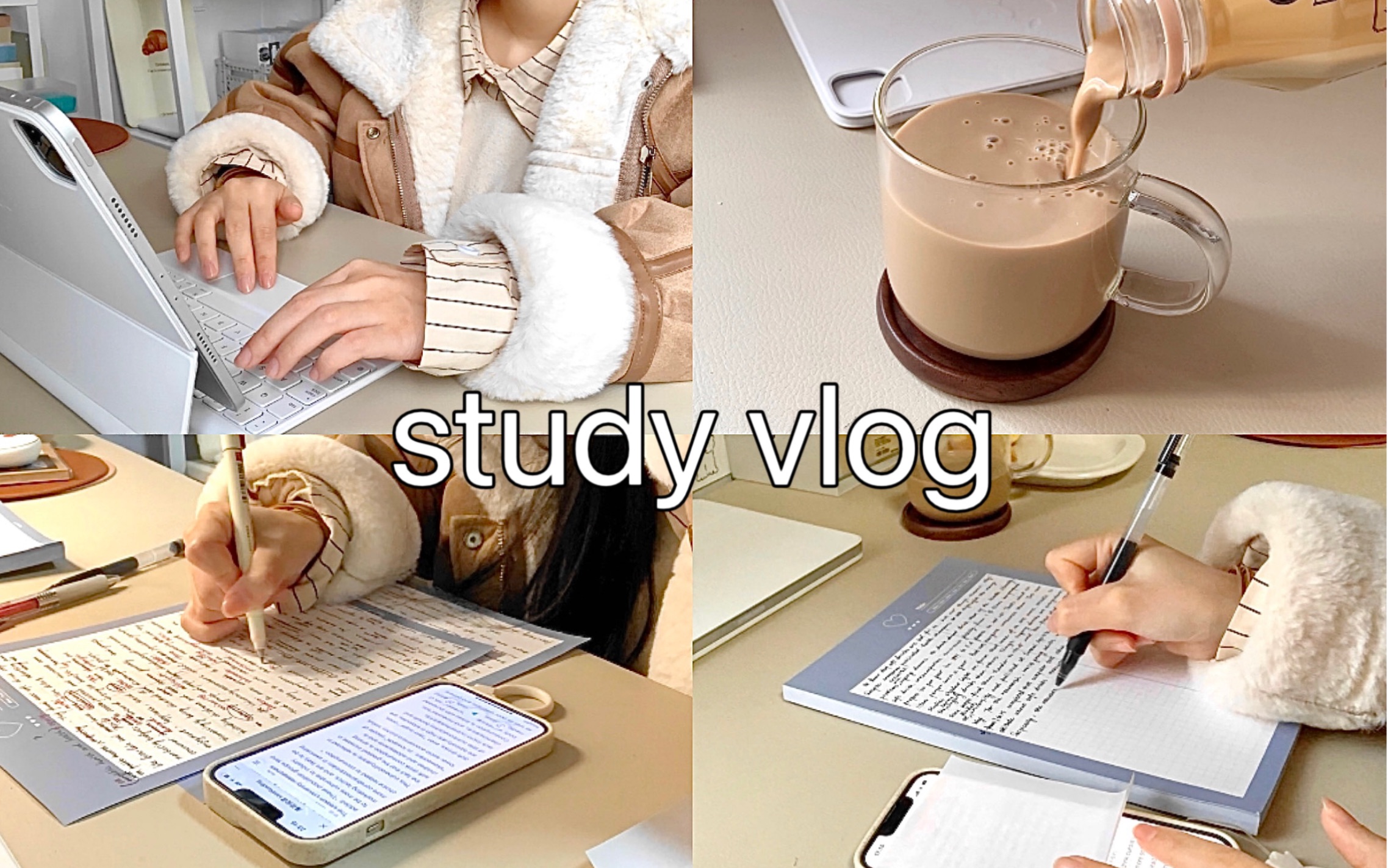 study vlog 40｜高效学习日常｜动力向｜春节后恢复学习｜看选秀｜练习听力｜study with me-myvivi_-myvivi_-哔哩哔哩视频