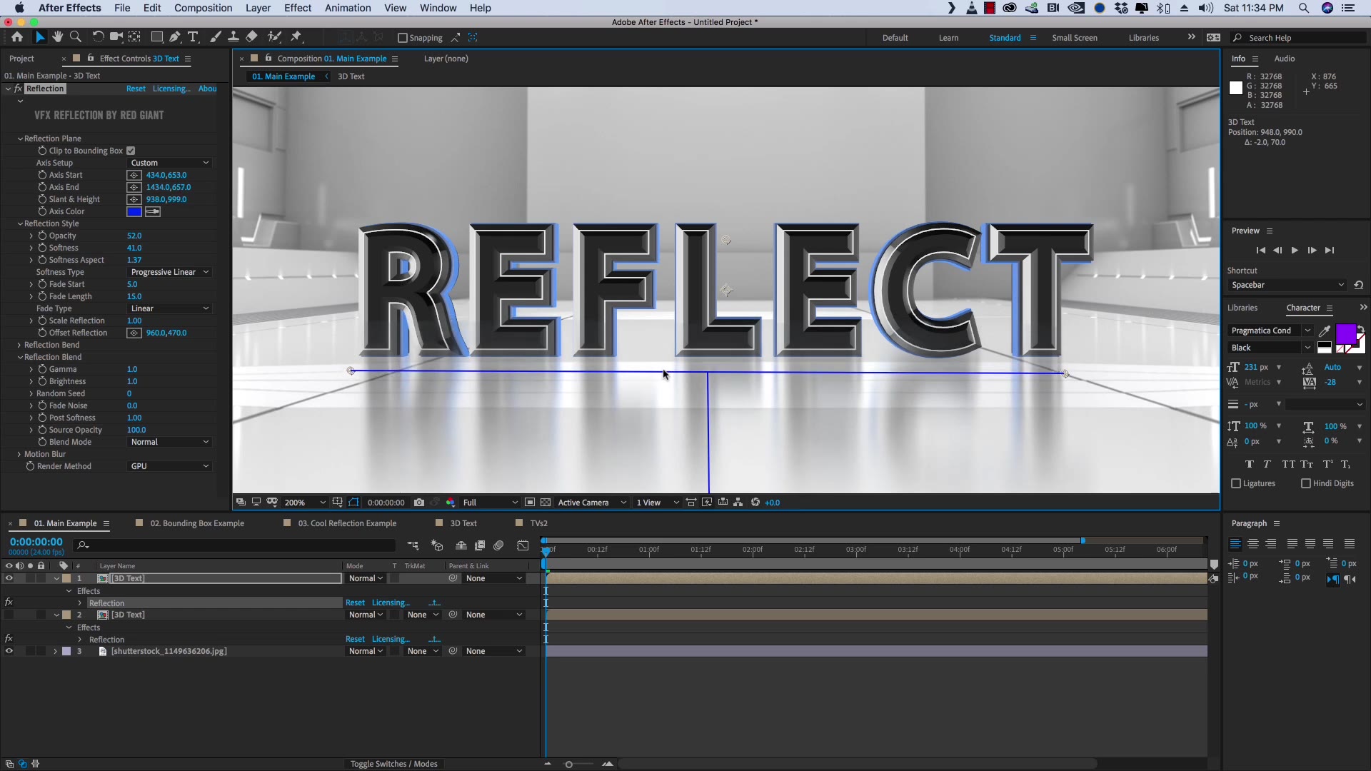 AE反射插件Red Giant VFX Suite Reflection_哔哩哔哩_bilibili
